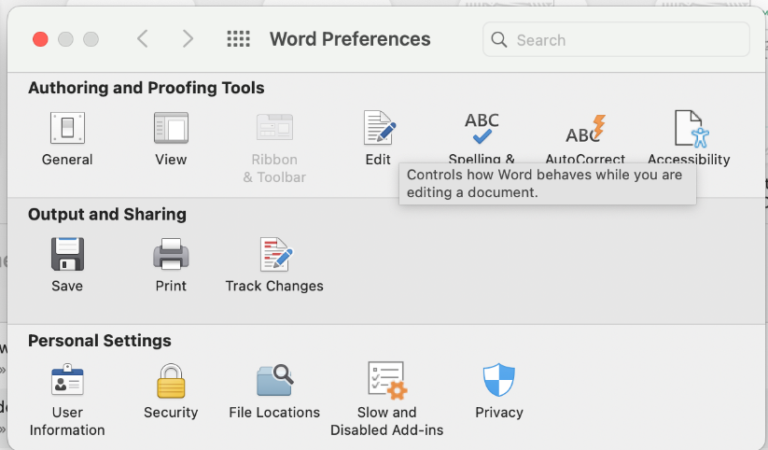 MS smart(?) options – Word Macro Tools