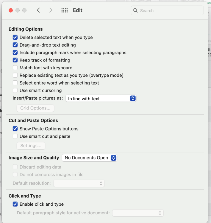 MS smart(?) options – Word Macro Tools
